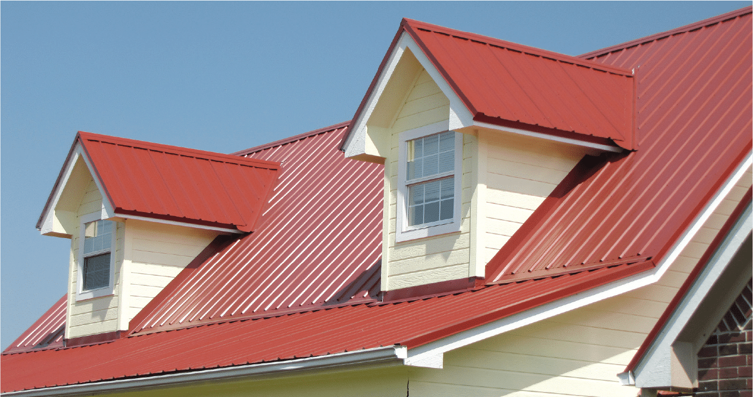 Red Metal Roofing Panels